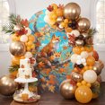 Fall Maple Arch Backdrop Cover 4 FT, Leaf Animal Fox Watercolor Oil ...