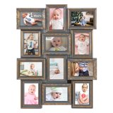 Vintage 18x25 Photo Frame - 12 Openings for 6x4 Photos - Rusted Gold ...