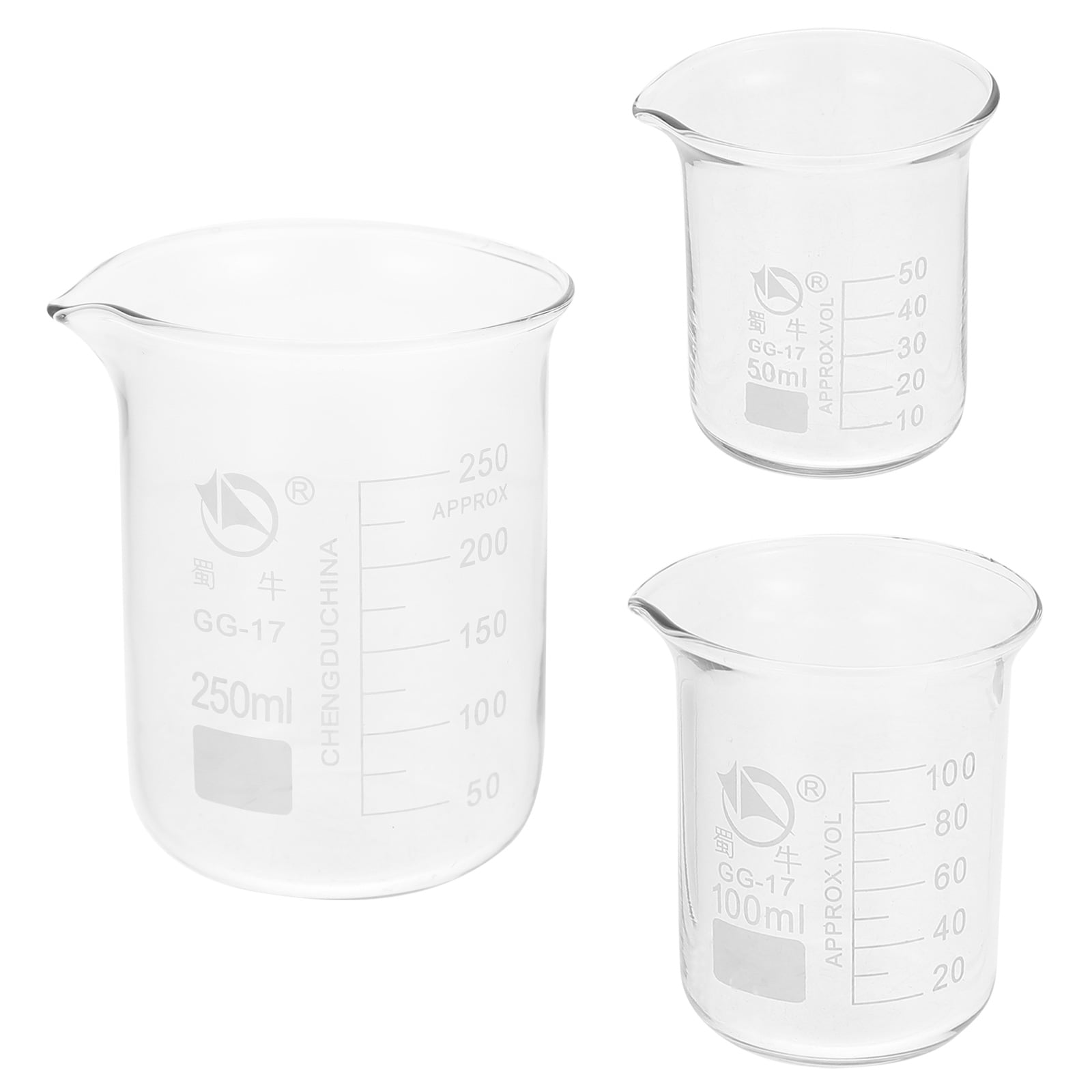 Click here for Shisuyan 3pcs Glass Measuring Beaker Laboratory Gl... prices