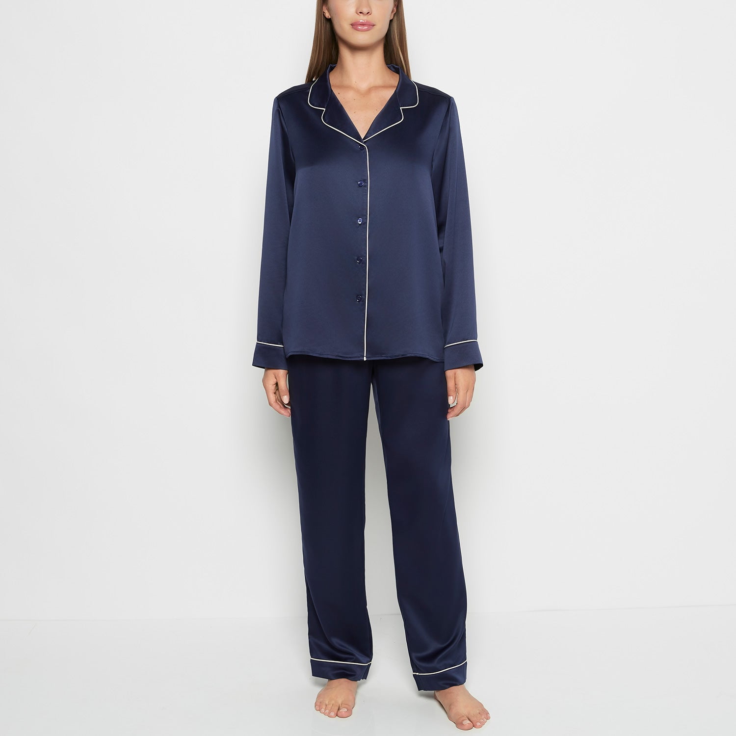 Click here for La Senza Satin Sleep Top In Dress Blues prices