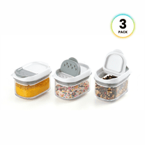 Felli Shake n Stor 4.1 oz Spice Container, 3 Count, Plastic, Dual ...