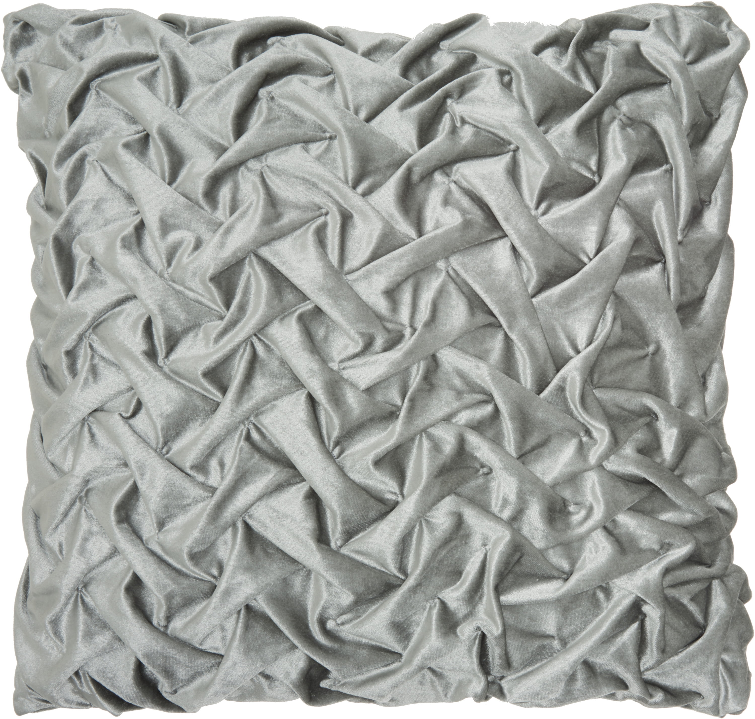 Nourison Life Styles Solid Light Grey Decorative Throw Pillow , 22" x ...