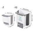 Leakproof Foldable Trash Can For Cabinet Door Mounting Camping Kitchen ...