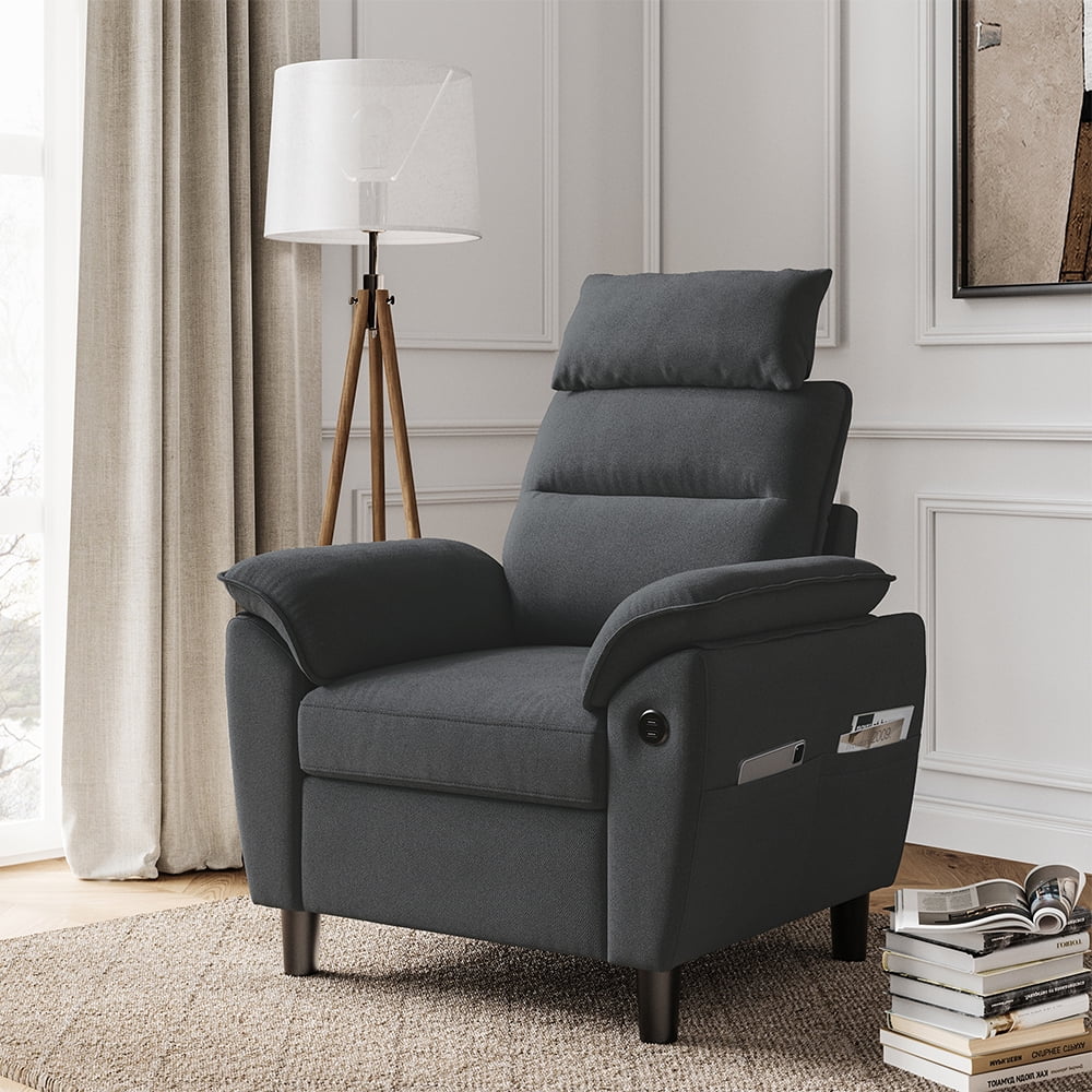 LINSY HOME Accent Chairs for Living Room, Small Single Sofa Arm Chair ...