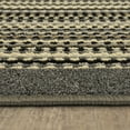 Mainstays Apollo Striped Indoor Polypropylene Area Rug, Grey, 19.5" x ...