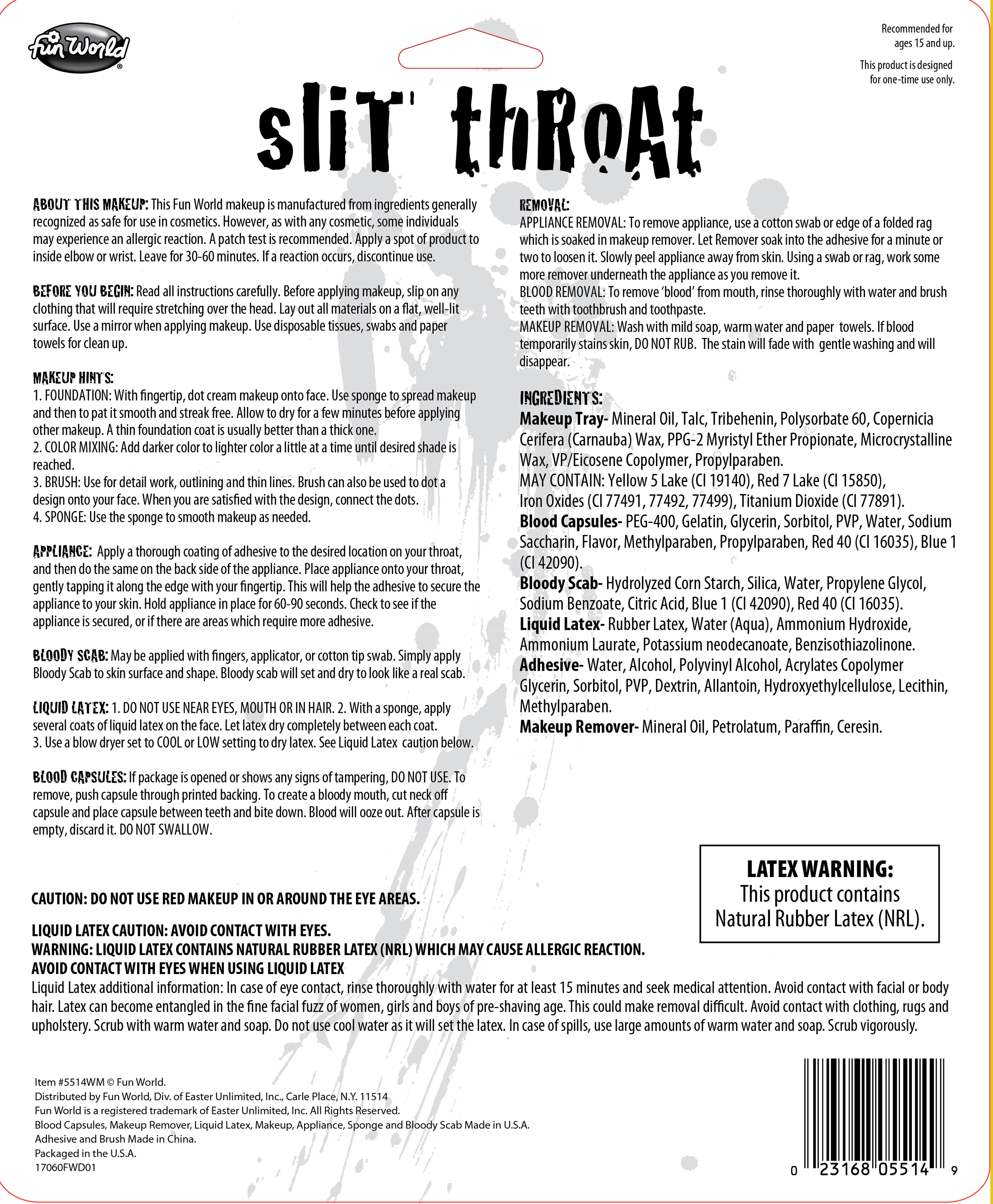 Slashed Throat Makeup Kit | Saubhaya Makeup