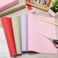 1 Set 4 Sheets 4 Colors DIY Imitation Leather Fabric with Paper Back ...