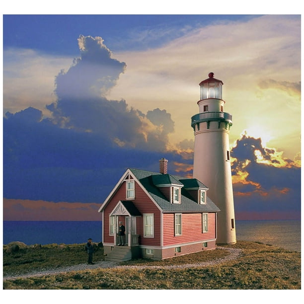 Walthers Cornerstone HO Scale Rocky Point Lighthouse Kit - Walmart.com