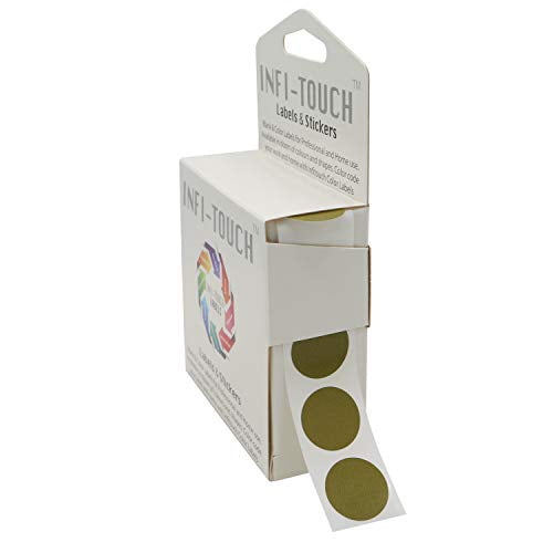 Infi-Touch Labels 3/4 inch Round Permanent Color-Code Dot Stickers ...