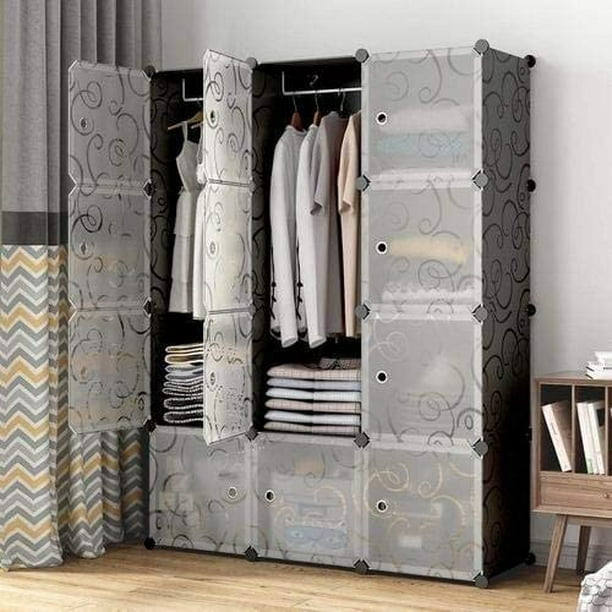 Closet Organizador Armario Construido en Plástico para Ropa con 12 ...