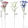60pcs Artificial Flowers for Outdoor,No Fade Fake Plastic Flowers for ...