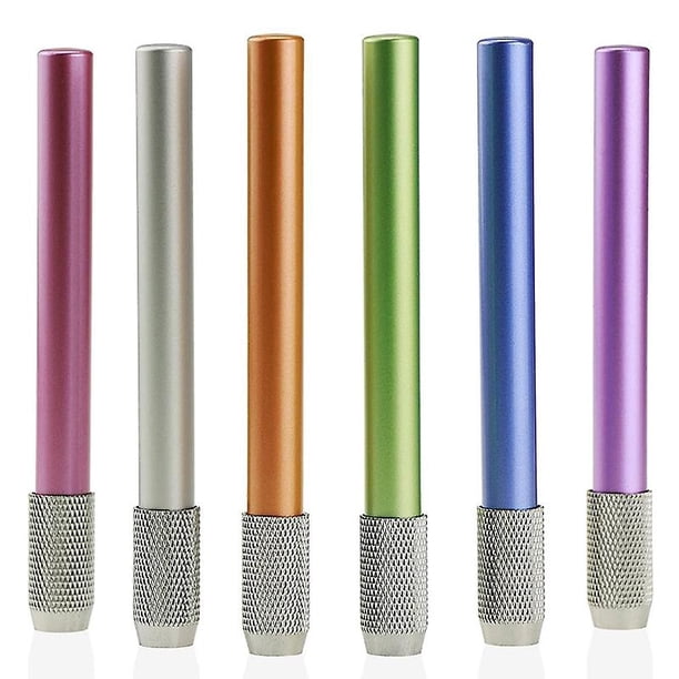 6 uds varilla de Color de Metal extensor de lápiz de un solo extremo ...