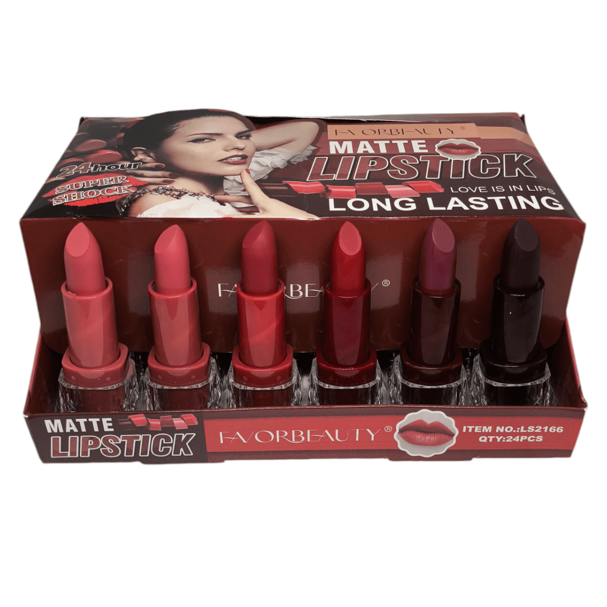 Set de 24 labiales mate Favorbeauty Larga duración | Walmart en línea