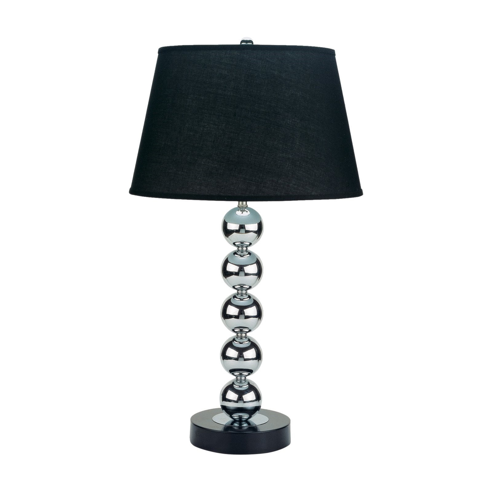 Crown Mark Contemporary Chrome Stacked Sphere Table Lamp - Walmart.com