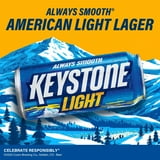 Keystone Light Beer, 15 Pack, 12 fl oz Aluminum Cans, 4.1% ABV, Light ...