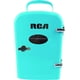 RCA Portable Mini Retro 6 Can Beverage Refrigerator, RMIS129, Blue ...