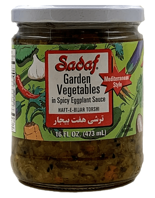 Sadaf Pickled Garden Vegetables with Eggplant Haft-e-Bijar Torshi - 16 ...