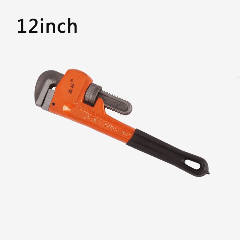 Heavy Duty Straight Pipe Wrench 12 inch Plumbing Wrenches Universal ...