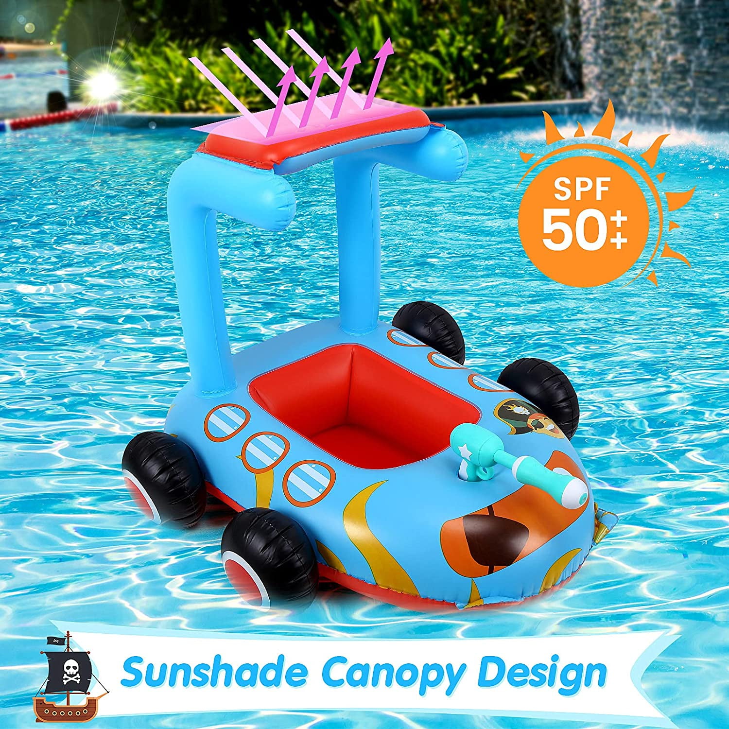 Inflatable Toddlers Pool Toys for Swimming Pool, Kids Pool Float with ...