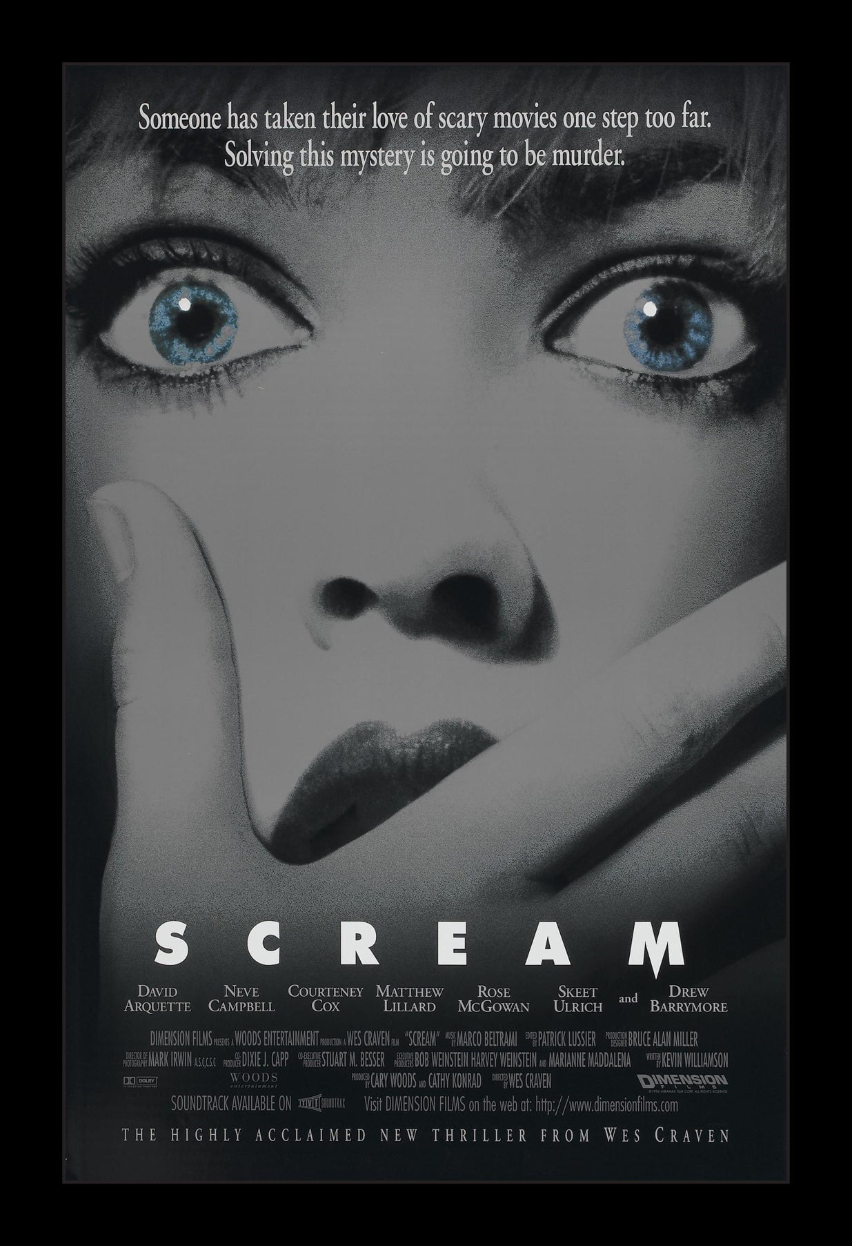 SCREAM - 11x17 Framed Movie Poster - Walmart.com