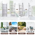 Fionafurn Sturdy Folding Wood 4-Tier Ladder Shelf, Living Room Decor ...