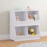 UTEX Toy Storage Organizer,Stackable Kids Toy Storage Cubby with 2 Bins ...