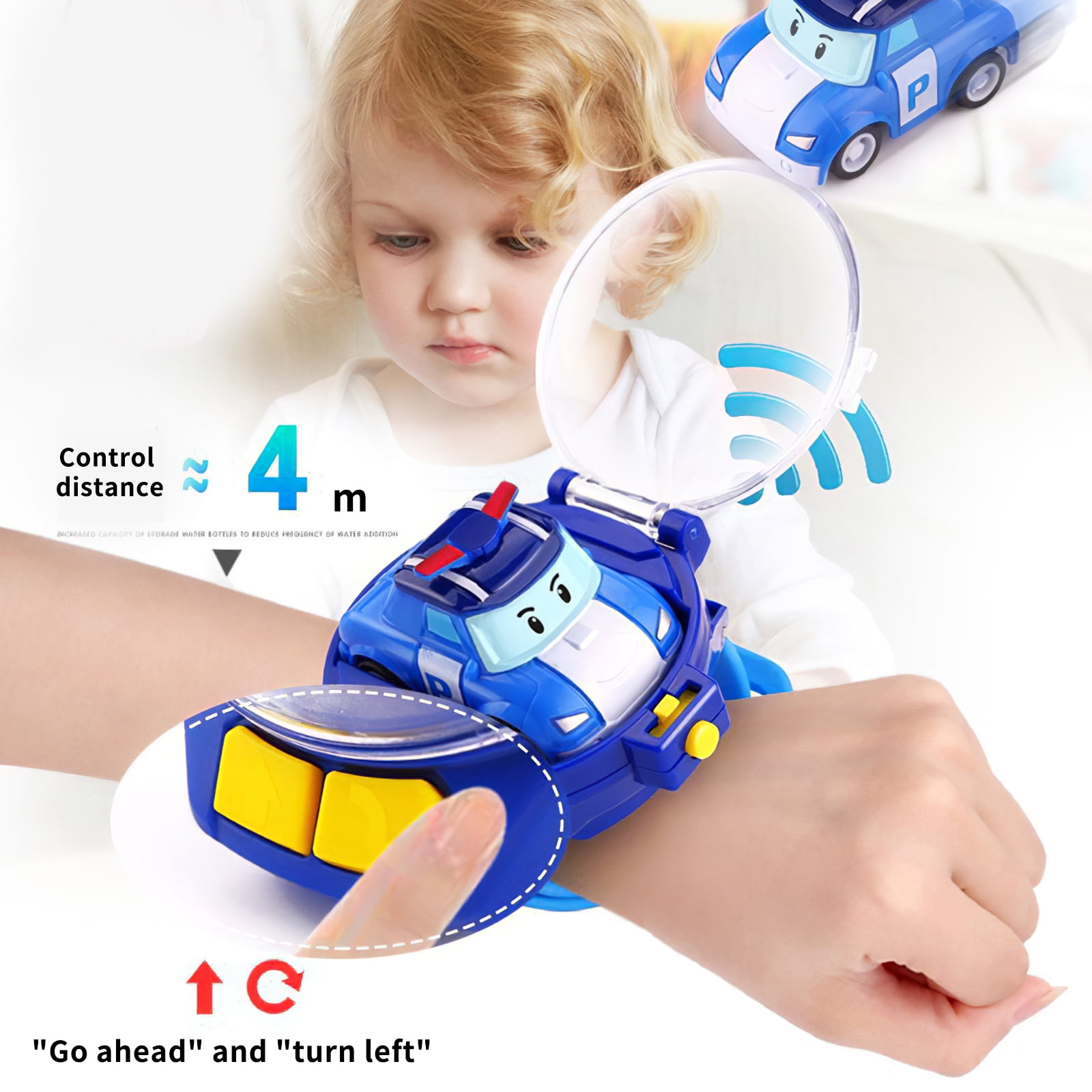 Buy Toma Cartoon RC Race Car Radio Watch Remote Control Cars USB ...