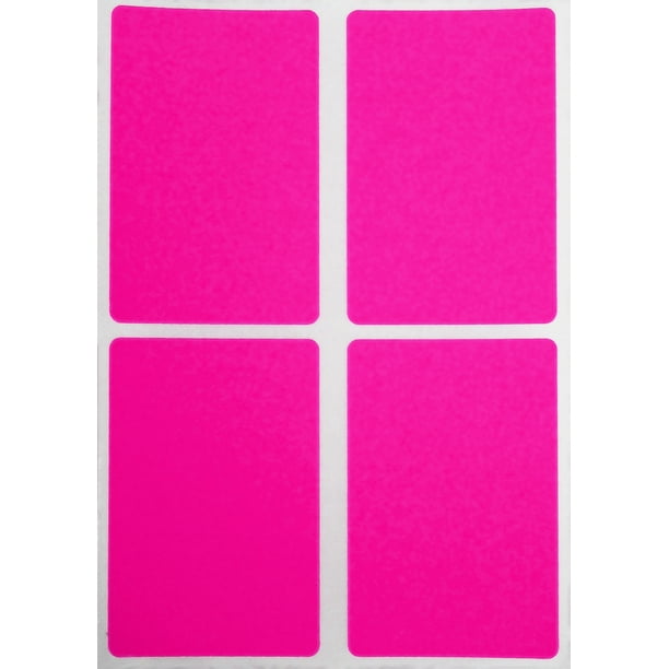 Neon Pink Coding Labels 3x2 - Rectangular Sticker Label 7.5cm x 5cm ...