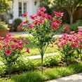 6 Pack Artificial Flowers Outdoor Patio Decoration Flower Bouquets ...