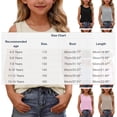 AHTJRT Girls Tank Tops Summer Sleeveless Shirts Crew Neck Undershirts ...