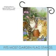 Toland Home Garden Purrfect Garden Flower Cat Flag Double Sided 12x18 ...