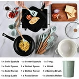 Silicone Cooking Utensil Set, Fungun Non-stick Kitchen Utensil 11 Pcs ...