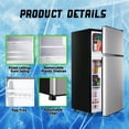 TACOOL Mini Refrigerator with Top Freezer 43 Liter Dual Door Small ...