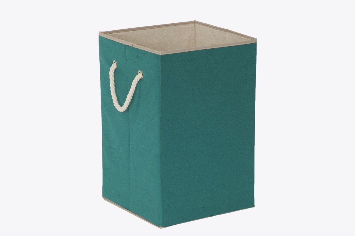Creative Living Large Folding Storage Bin / Hamper with Rope Handles ...