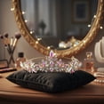 Crown Tiara Rhinestone Hairband/Headband Crystal Forehead Tiaras ...