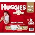 Huggies Little Snugglers Newborn Diapers, 144 Count + 256 Wipes - Walmart.com