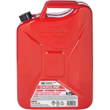 Eagle Mfg 5 gal Type l Safety Gas Can, Red, Funnel with Stainless Steel ...