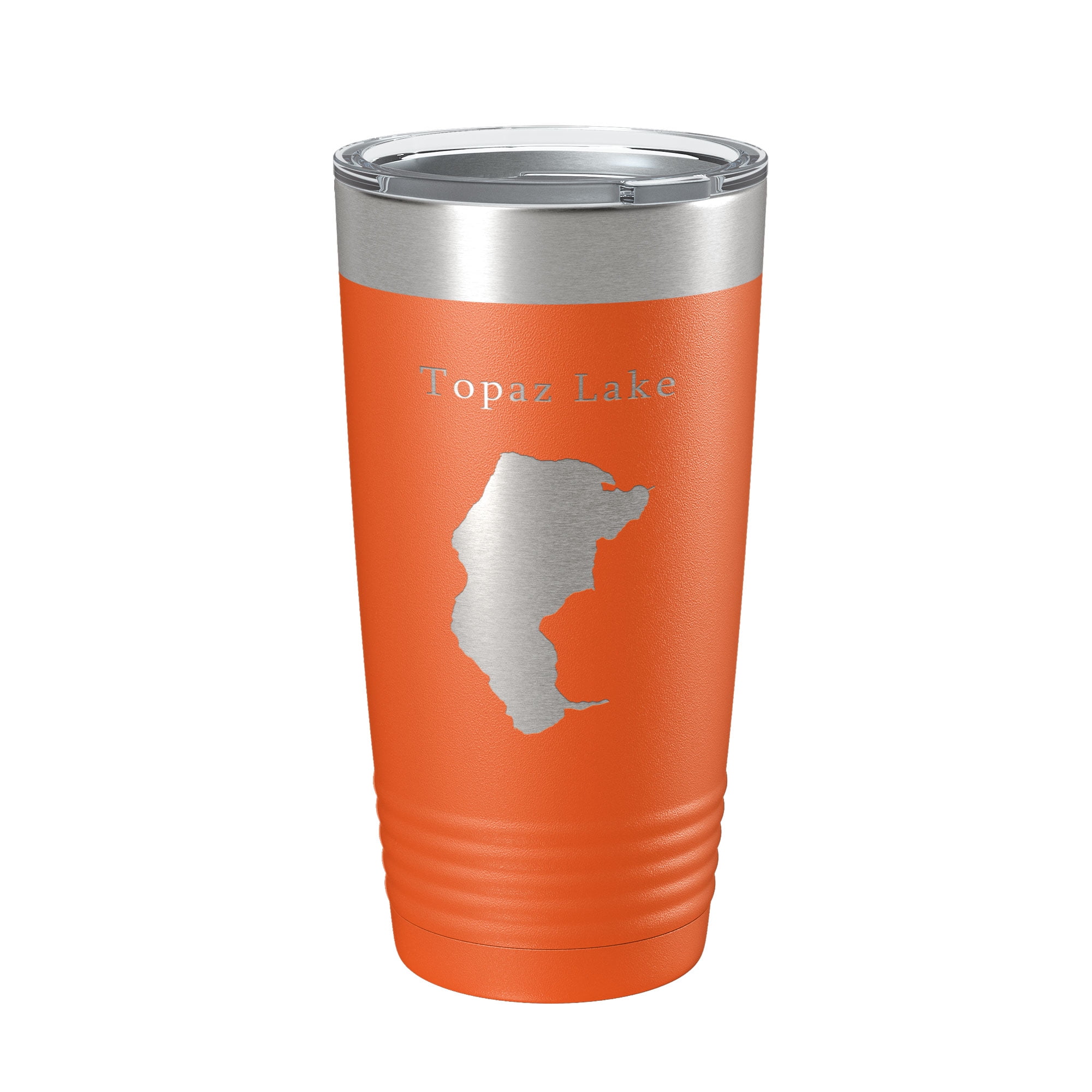 Topaz Lake Map Tumbler Travel Mug Insulated Laser Engraved Coffee Cup ...