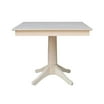 Solid Wood 30 inch Square Dining Table in White - Walmart.com