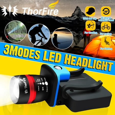 LED Cap Light Headlamp 3 Modes Ball Hat Lamp Flashlight Adjustable ...