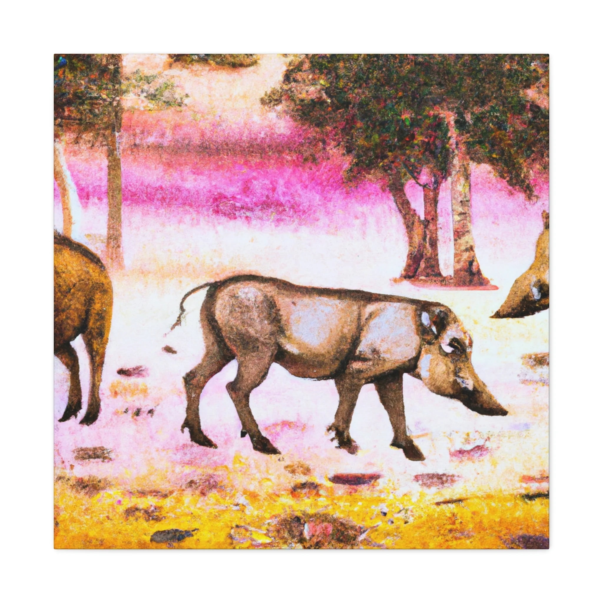 Warthog in Rococo - Canvas - Walmart.com
