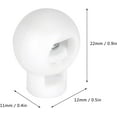 300pcs Cord Locks End Spring Stop Toggle Stoppers Plastic Spring Fastener Cord Lock Ball Shape