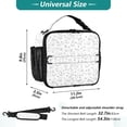 ALAZA Cartoon Dogs Lines Insulated Lunch Box Lunch Bag Cooler Tote with ...