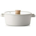 Neoflam Fika 2.7 Qt Stock Pot with Glass Lid, Nonstick Ceramic Coating ...