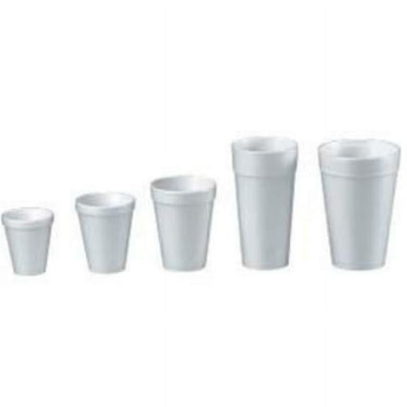 8 OZ Foam Cups. Pack of 100 Count. Disposable Hot and Cold Foam Cups ...