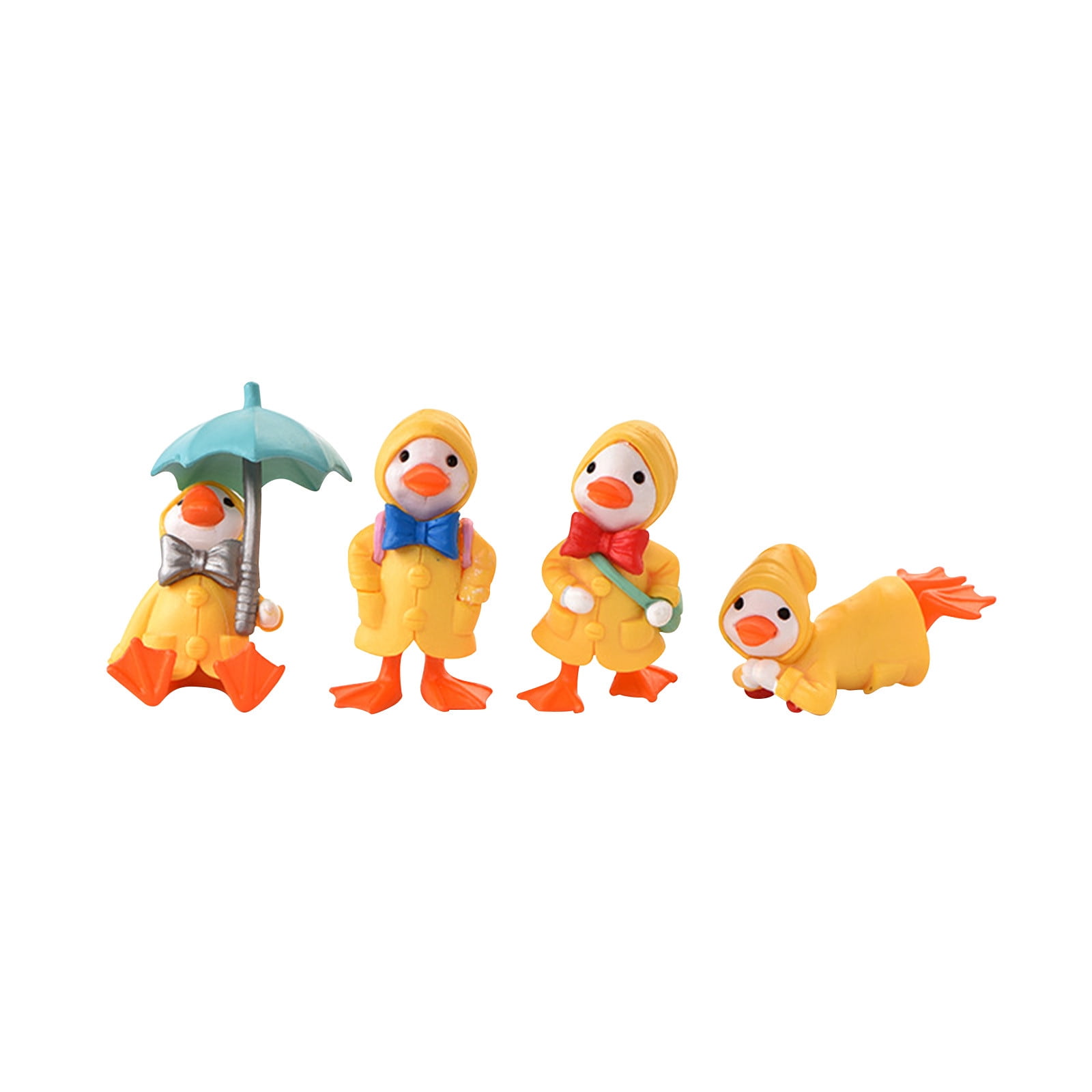 Click here for Lyrene Cute Umbrella Raincoat Duck Figurine Micro... prices