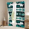 Castle Fairy Aztec Curtains Pack of 2 (42x84 Each),Western Cow Print ...