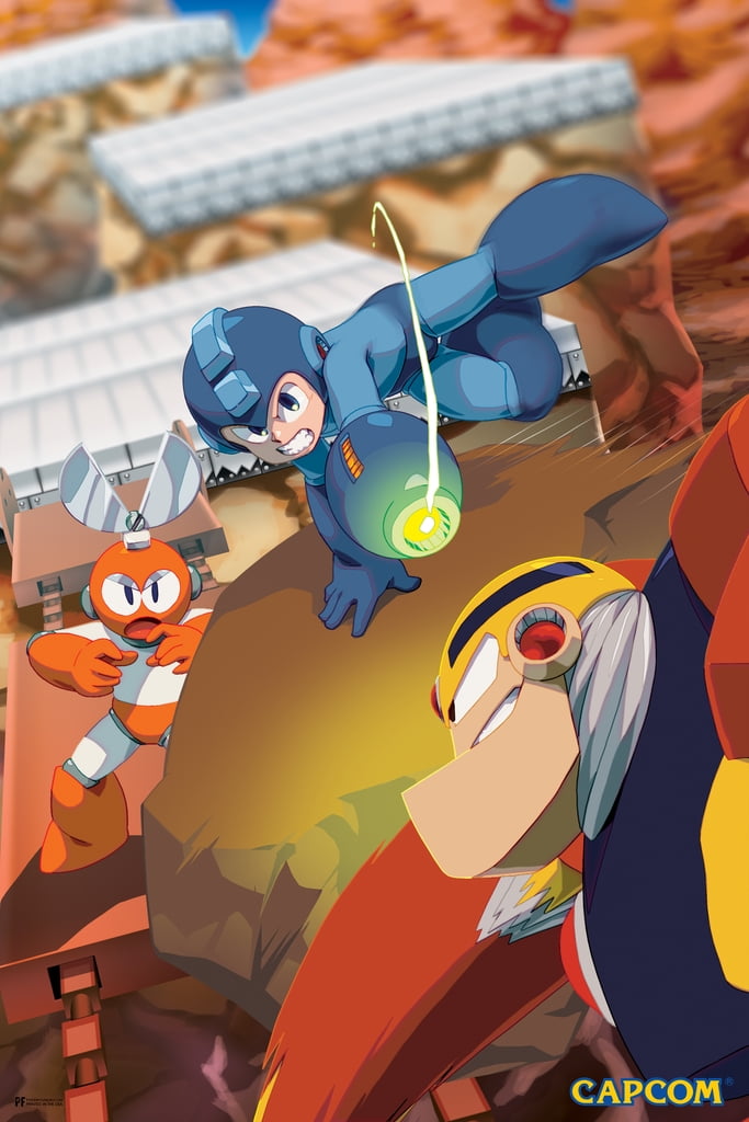 Mega Man Boss Fight Video Game Video Gamer Classic Retro Vintage 90s ...