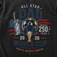 All Star Dad Soccer T-Shirt, 2026 Patriotic Dad Graphic Mineral Wash ...