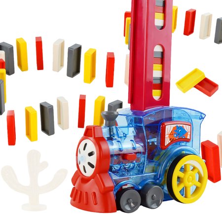 Block Stacking Toy Set Light up Musical Block Train Set Automatic Train ...